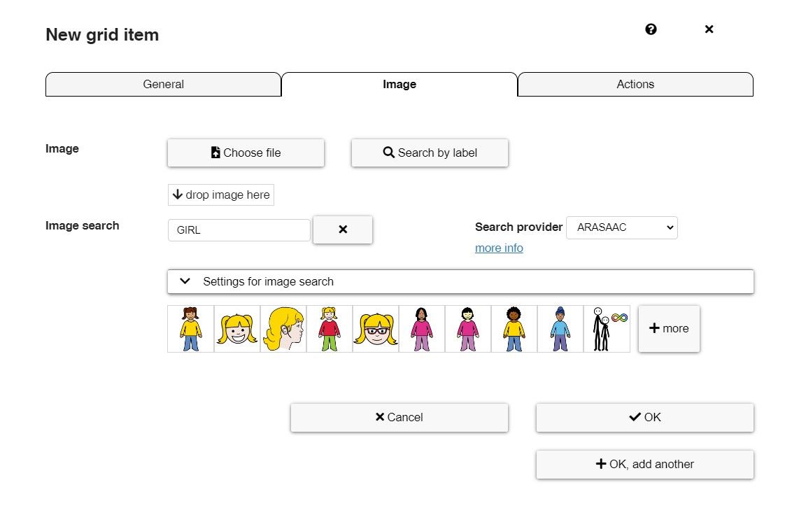 AsTeRICS Grid Communicator – 7 – Edit a cell image – Aula abierta de ARASAAC